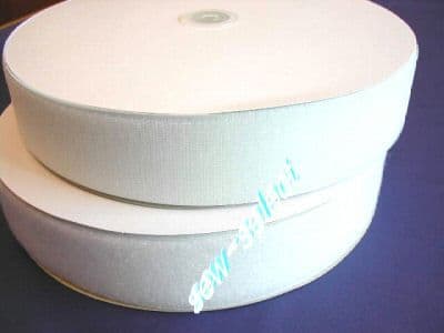 ADHESIVE HOOK AND LOOP 50mm 2" STICKY TAPE White
